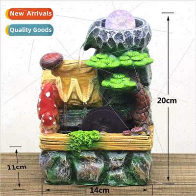 Small wigwam flowing water creative resin crafts simulation