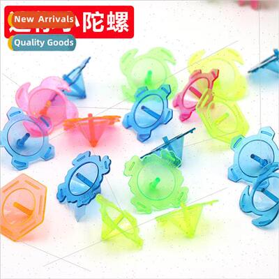 Plastic Children Hand Screw Plastic Small Gyro Trumpet Lace