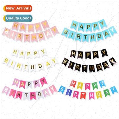 Party Pull Flags Babys Birthday Decoration Birthday Tuxedo F