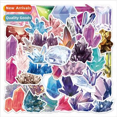 50 Crystal Stickers Cartoon Gems Diamonds Decorative Cell Ph