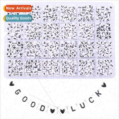 24 Grid Acrylic Alphabet Beads Set DIY Handmade Knitting Bra