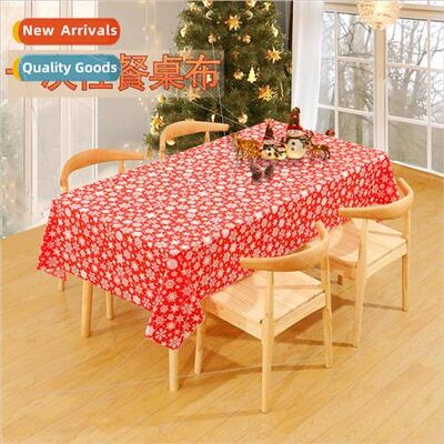 Disposable tablecloths Christmas Day snowflake party decorat