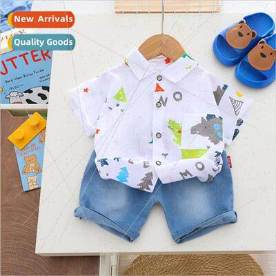 Boys summer suit 2023 适用eign  new baby fashionable childre