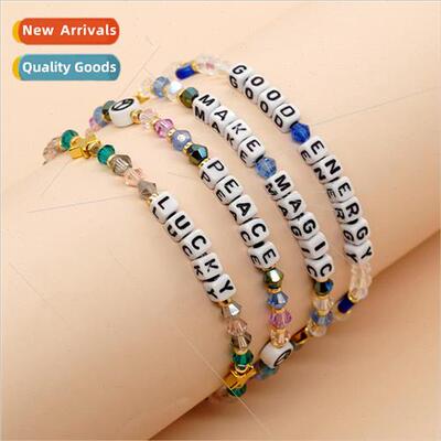 Vacation Bohemian Style Colorful Crystal Beads Peach Heart P