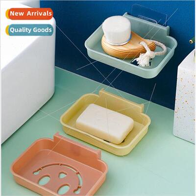 Non-staining paste wall-mounted soap box bathroom draining s