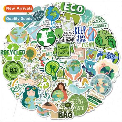 50 English environmental stickers Protect the environment gr