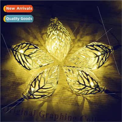 Solar ght String 20LED Iron Leaf Outdoor Rainproof Christmas