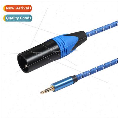 All copper gold-plated 3.5mm stereo male to ca male XLR bala
