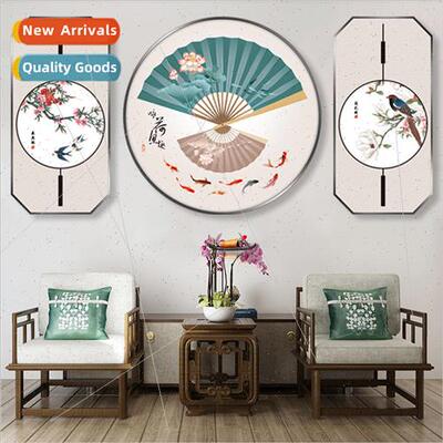 wall sticker CH69036AB Wing lotus fish fun home room backgro
