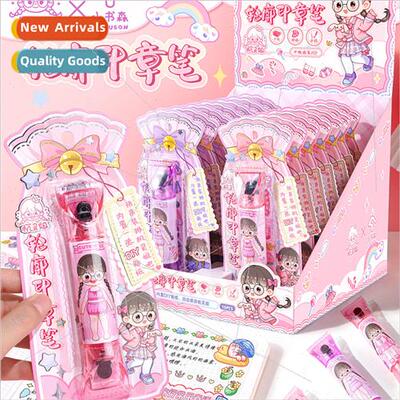New witty sister dual-ended outline stamp pen handbook pen c