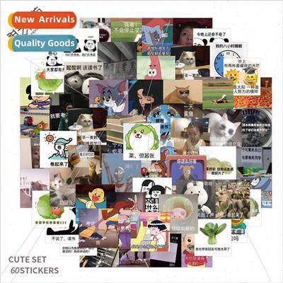 60 nerdy cute cabbage emoticon stickers suitcase laptop scoo