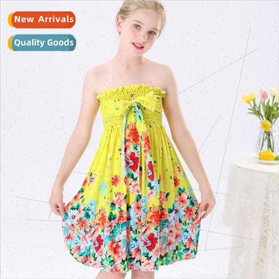 Bohemian parent-child vacation summer  princess dress new co