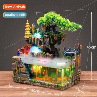 Alpine running water fountain waterwheel water feature circu