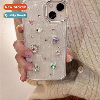 Premium Luxury Drip Rhinestone Gemstone 适用 iPhone 15 Femal