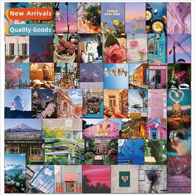 50 daily aesthetic literary lens doodle stickers luggage lap