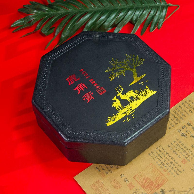 定制鹿胶糕鹿角膏胎膏糕鹿鞭糕八角盒包装盒鹿制品礼盒保健包装盒
