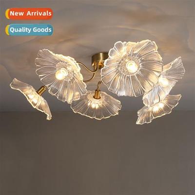 Scinavian modern master bedroom room ceiling light full copp