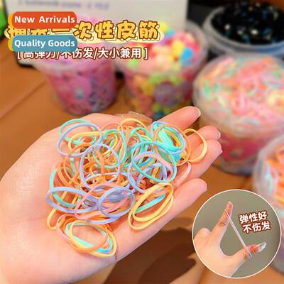 Childrens disposable rubber band does not hurt  tie  head ro