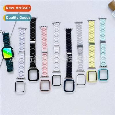 适用apple candy color three strains watch band plus case 2 i