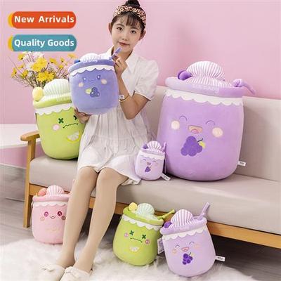 New cute iced milk tea cup pillow plush toys for girlfriend