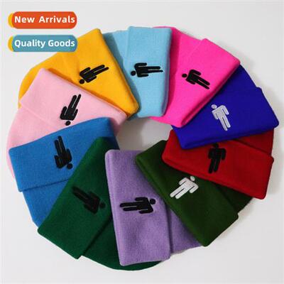 2019 new Billie Eilish embroidered kn cap head set  men  wom