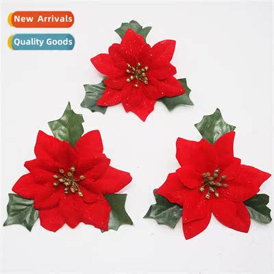 New red Christmas flowers Christmas e decoratis hanging Chri