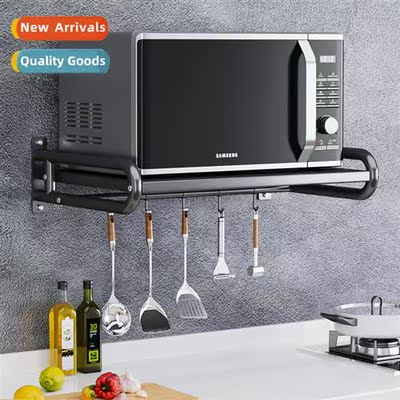 Kchen microwave oven rack wall-mounted shelf household multi