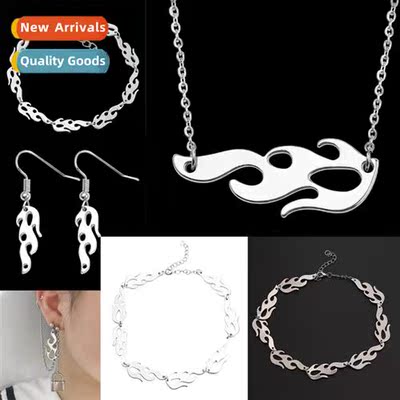 Elaine Szetai Flame Necklace Flame Earrings Flame Bracelet