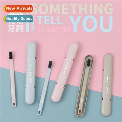 ultra fine st bristle toothbrush case travel portable adult
