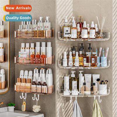 No-punch bathroom shelf toilet sink bathroom wall-mounted tr