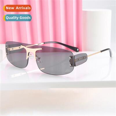 18120 Rimless Siamese Cut Rim Sunglasses Vintage Color Eyewe
