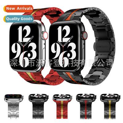 适用Apple applewatch876se543 Iron Man color matching butterf
