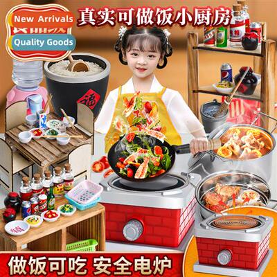 Childrens real cooking mini kchen vintage inducti cooker sto