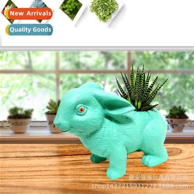 Succulent creative plastic flower pot simulati animal rabb s