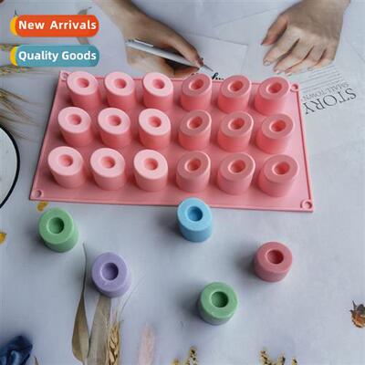 18 skewed doughnut cakes, chocolate silice molds, dessert ic