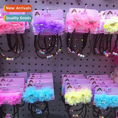 n cute wig braids  clips children pigtails crown  clips new