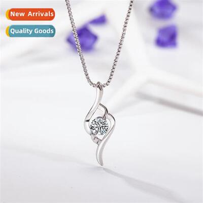 n Mori lerature wh diamd zircia cupid pendant female pendant