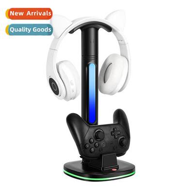 S PRO Grip Holder wh Illuminated RBG Headset Stand Removable