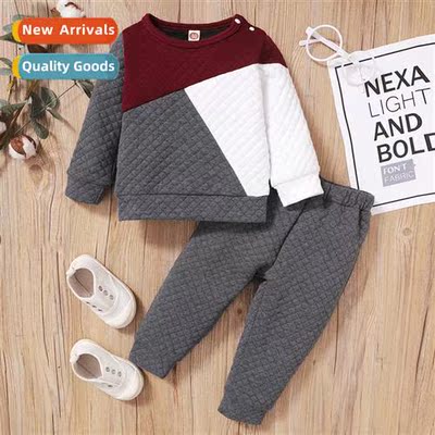 Boys spring  autumn  2022 new n childrens lg-sleeved multico