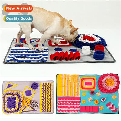 colorful pet sniffing mat puzzle slow food training dog toys