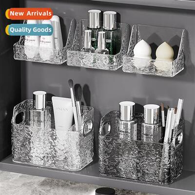 Glacier pattern mirror cabinet organizer wall-mounted no-pun