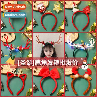 Christmas  bands  clips Christmas snowman elk antlers headba