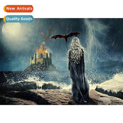 New h-applied diamd full  diamd living room characters decor