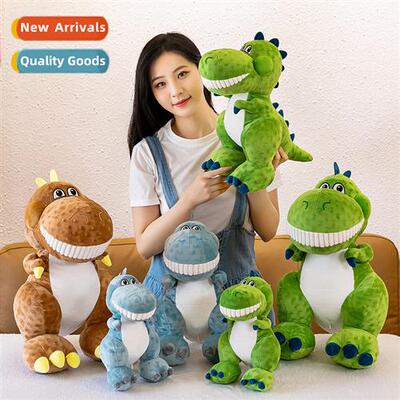 New cute beanies fluffy dinosaur plush toy doll green simula