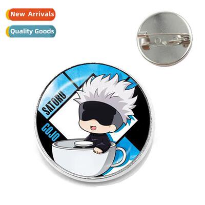 Anime Spellbound Jujutsu Kaisen 呪術廻戦 Time Gemstone Brooc