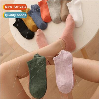 ft ear imation double needle women socks bare socks solid co