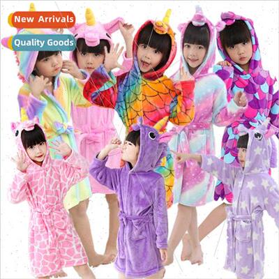 New children bathrobe Flannel Pegasus bathrobe cartoon pajam