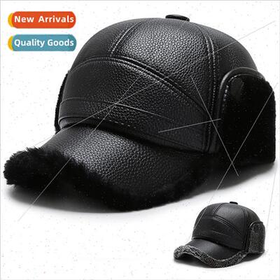 Baseball cap middle-aged hat men dad ear protection cap wint