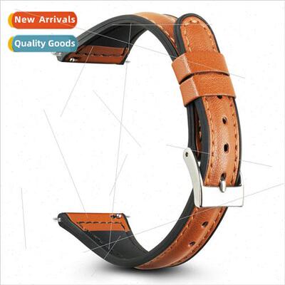 适用ticwatch generation silicone paste leather strap ticwatc