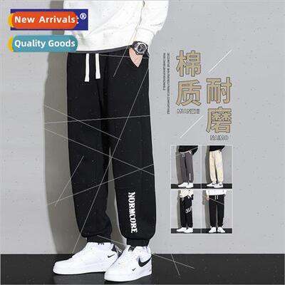 NASA Sweatpants men spring fall ins American loose drawstrin